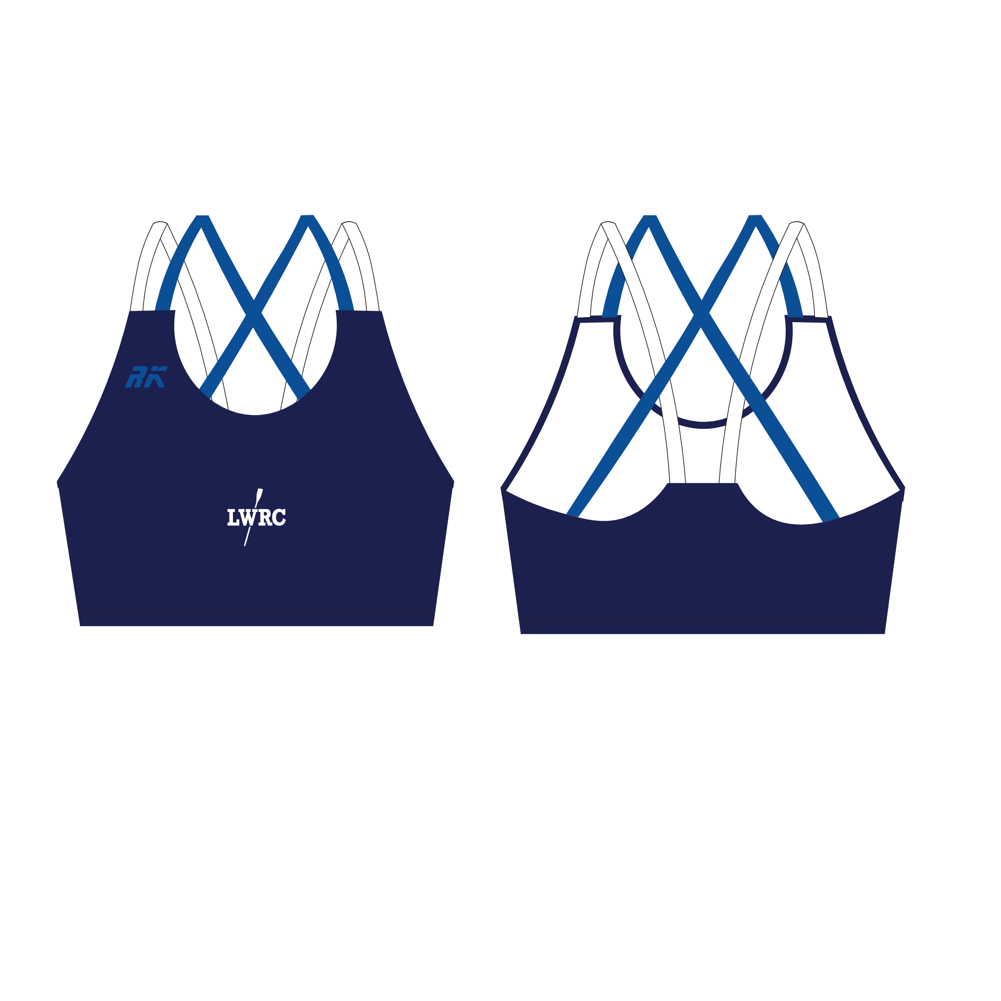 Lake Washington Rowing Club Strappy Sports Bra