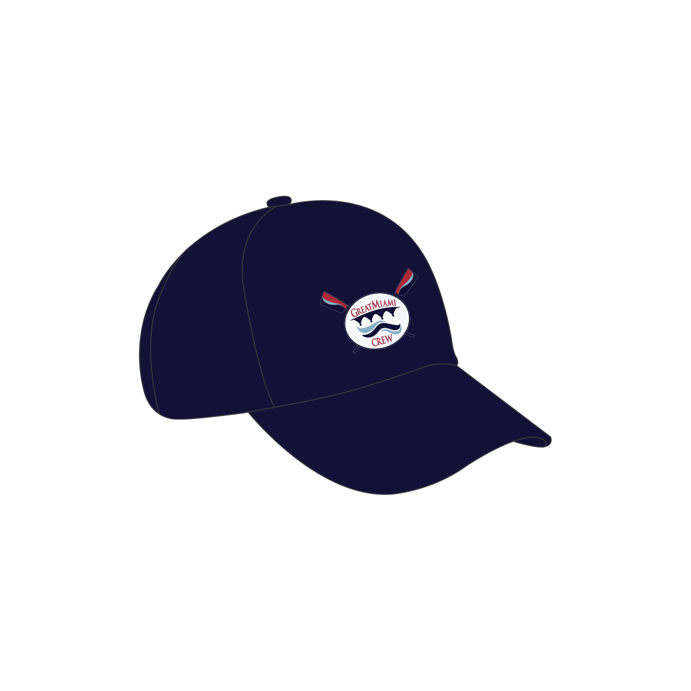 Great Miami Rowing Crew Black Cap