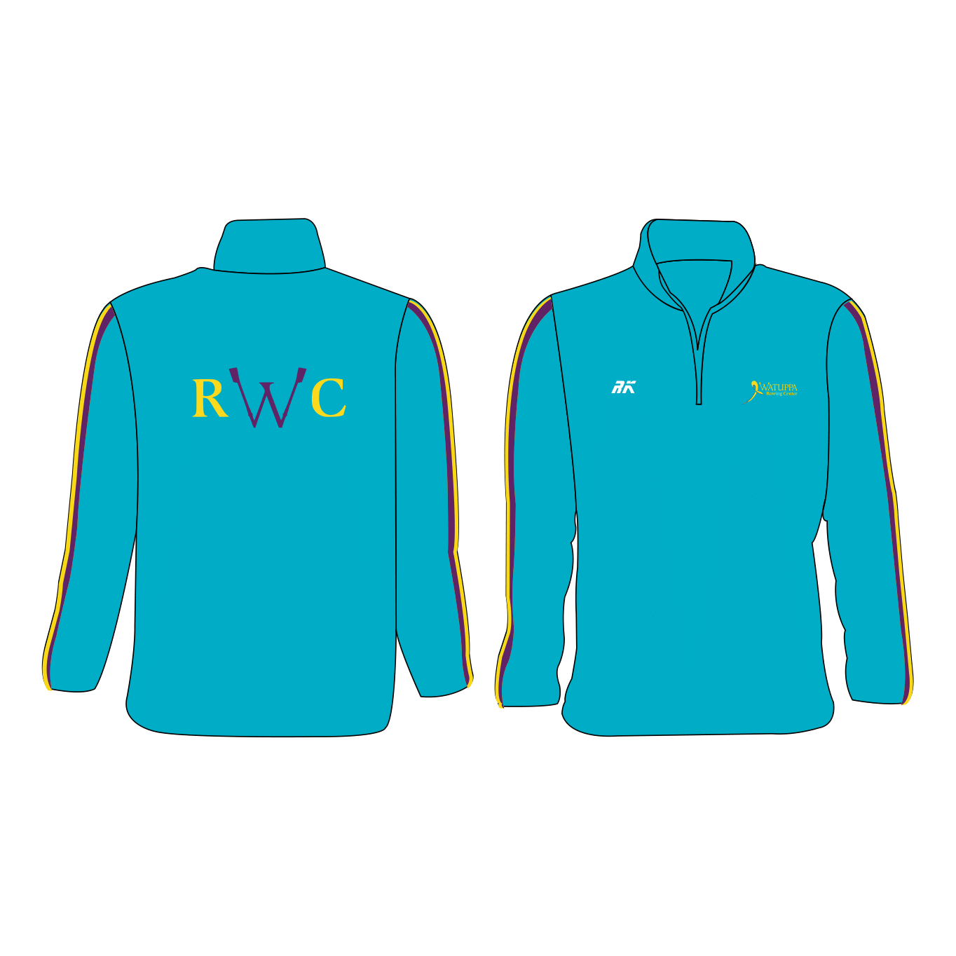Watuppa Rowing Center Fleece Teal
