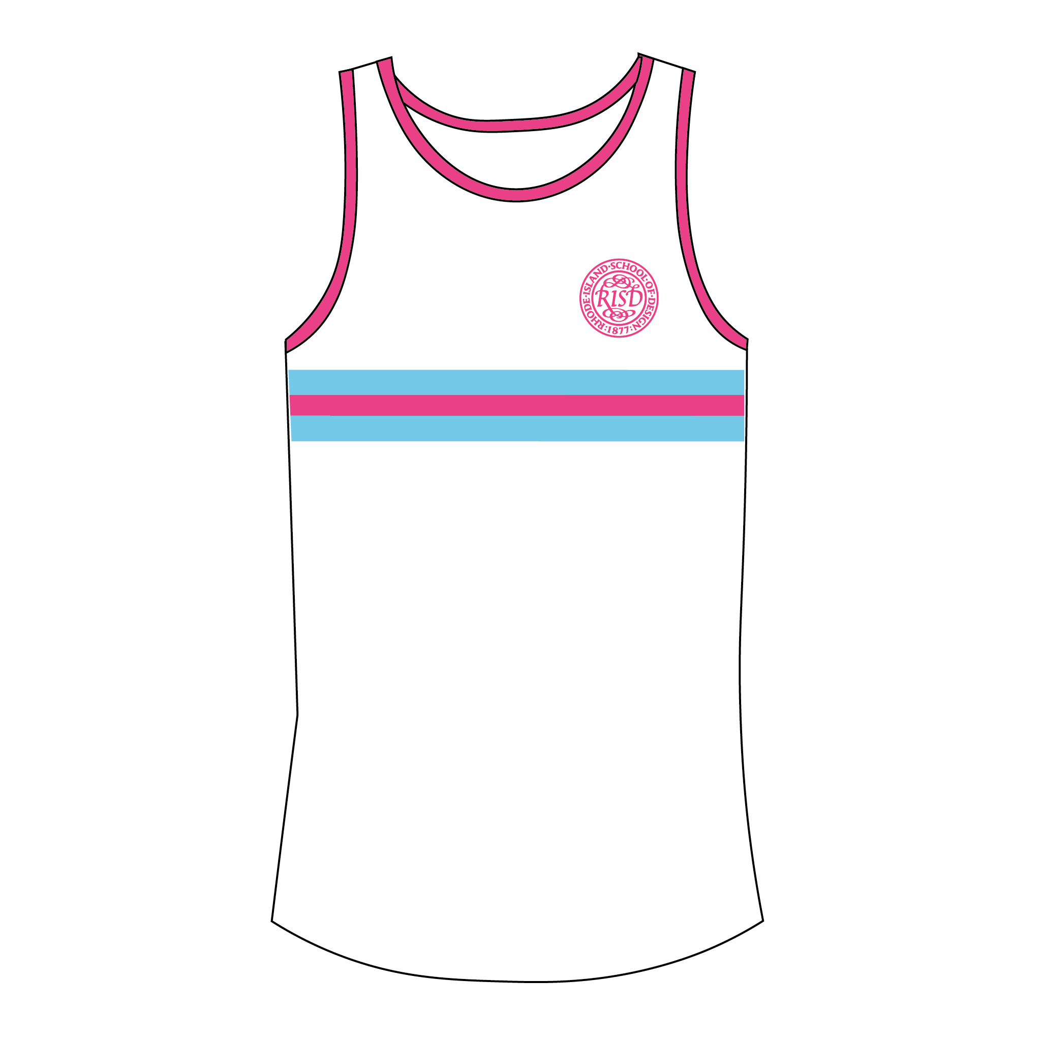 Rhode Island Design School Rowing Club Striped Gym Vest – Rivalkit USA